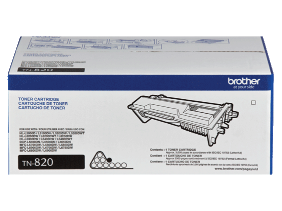 TN820 | Tóner Negro de estándar rendimiento de 3,000 páginas | Brother ...
