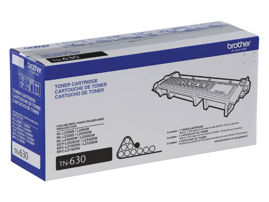 TN630 | Tóner Negro de estandar rendimiento de 1,200 páginas | Brother ...