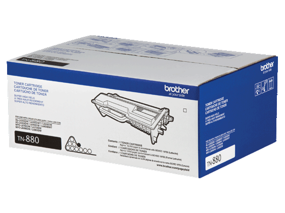 TN880 | Toner Negro de alto rendimiento de 12,000 páginas | Brother México