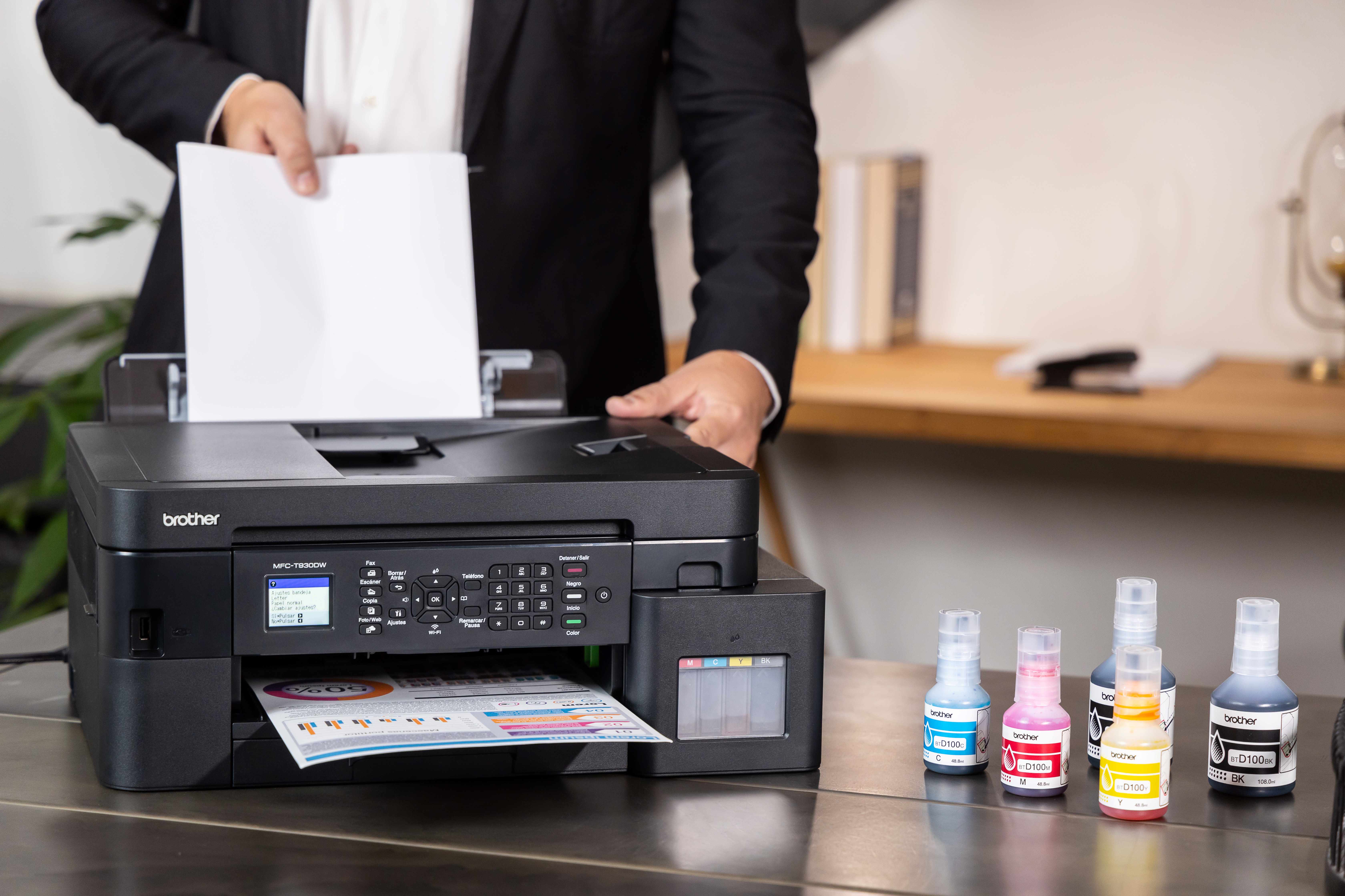 MFCT930DW | Impresora multifuncional de inyección de tinta a color MFC-T930DW de la serie ...