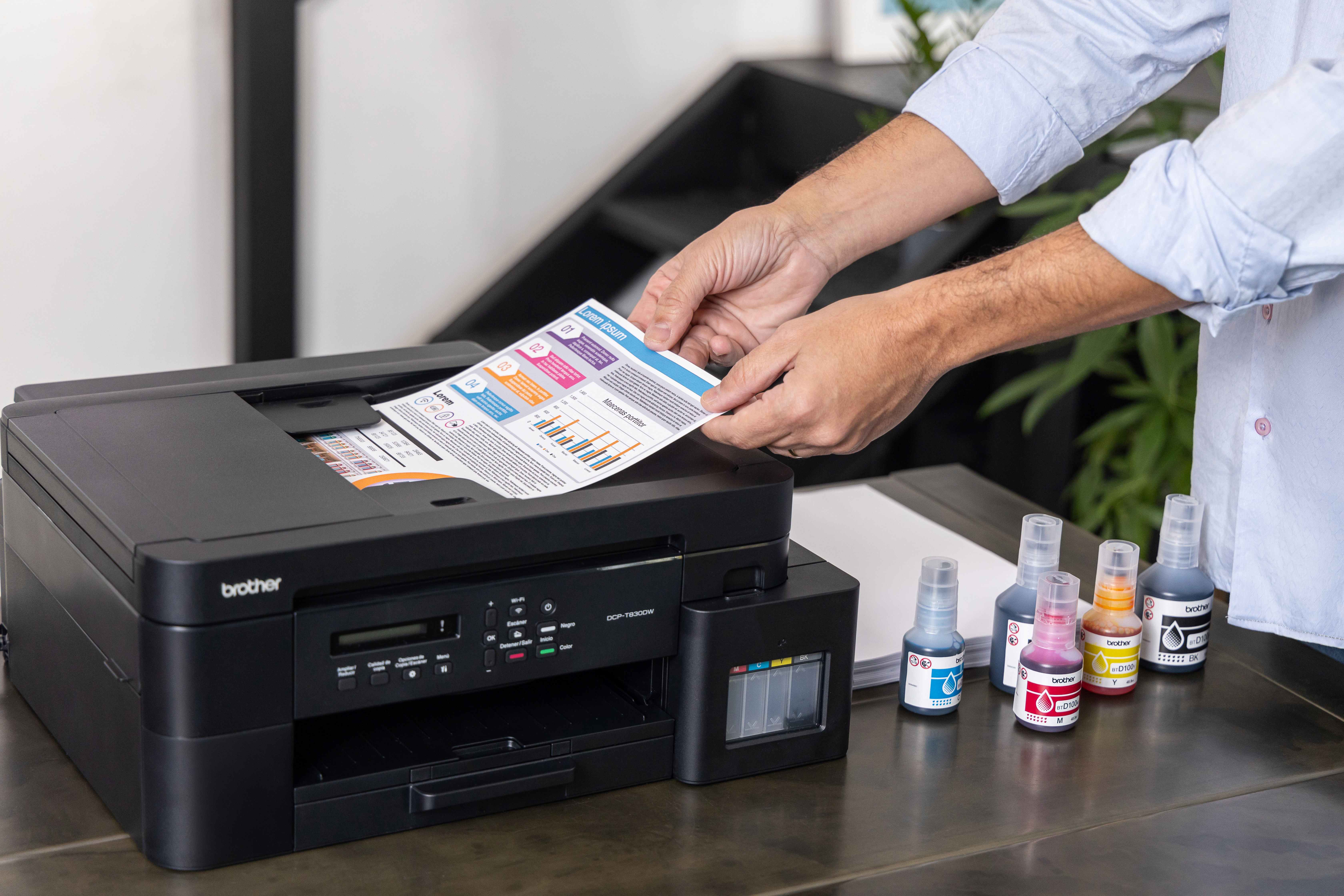 DCPT830DW | Impresora 3 en 1 de inyección de tinta a color DCP-T830DW ...